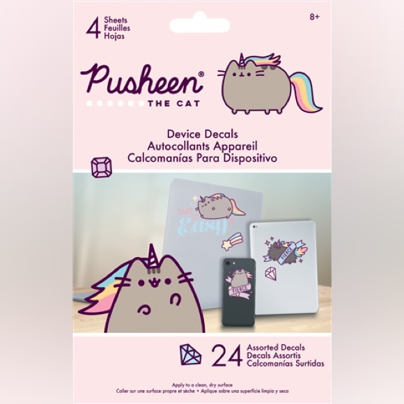 Pusheen | Office | 2 Pk Pusheen Device Decals With Foil 24pack Ea ...